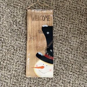 Holiday | Canvas Snowman Banner | Poshmark